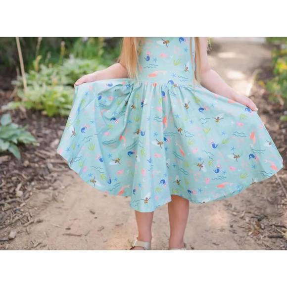 OLLIE JAY | Dresses | New Ollie Jay Girls Sofia Dress In Mermaid | Poshmark